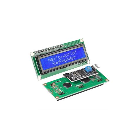 X Characters LCD IIC Interface White On Blue Screen A