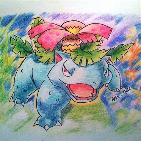 003 Venusaur By Artzxgeek On Deviantart