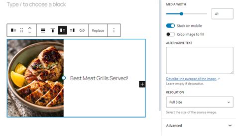 Media And Text Block Overview And How To Use It