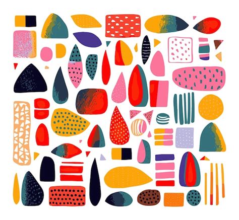 Premium Vector Colorful Trendy Abstract Geometric Shape