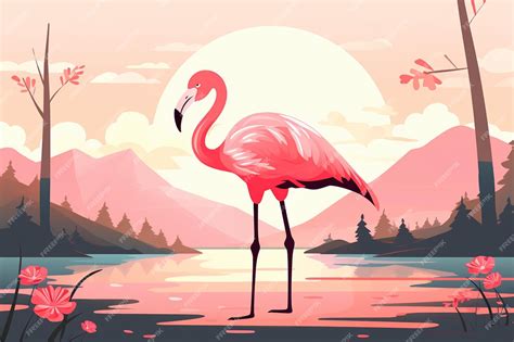 Premium Vector Cartoon Flamingo Clip Art Vector