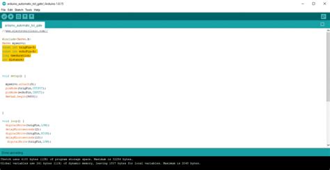 Toll Tax System Using Arduino Ultrasonic Sensor With Servo Motor