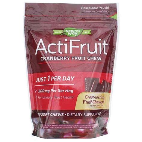 ActiFruit Cranberry Fruit Chew, Natures Way