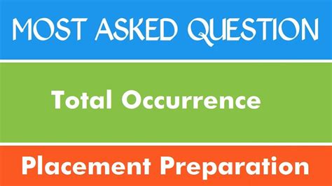 Total Occurrence Problem 5 C Java Python Asked In Wipro 2021 The Coding Bytes