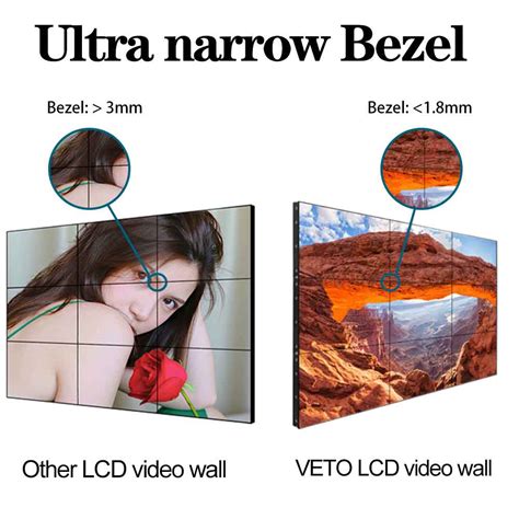 Lcd Video Wall Unit Multi Splicing Screens 2×3 3×3 Panels For