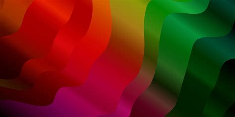 Dark Multicolor Vector Background With Bent Lines 2955012 Vector Art At Vecteezy