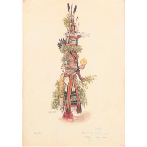 Joseph Jacinto Mora American B Uruguay 1876 1947 Heu Mish Katchina Hopi Wolpi Ariz