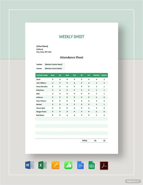 Free Weekly Report Templates In Google Docs Ms Word