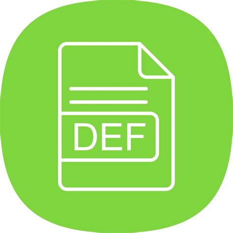 Def File Format Line Curve Icon Design 43635422 Vector Art At Vecteezy