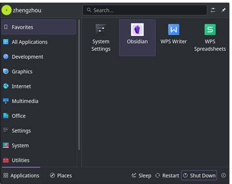 unable to use arrow key to choose shut down in start menu newbie