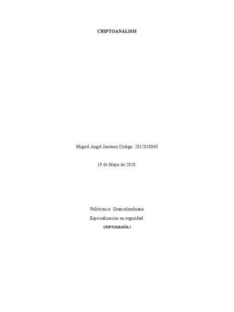 Cryptoanalysis Reveals The Cipher Method Pdf