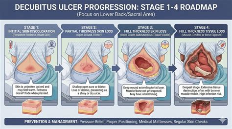 The Stages Of Decubitus Ulcer Bed Sore Development A Guide For Clev