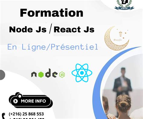 offre formation certifiée en react js et node js