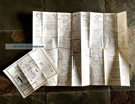 Vintage University Of Texas At Austin Ut Shuttle Bus And Campus Map