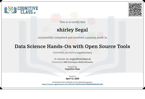 Cognitiveclass Ds0105en Certificate Cognitive Class