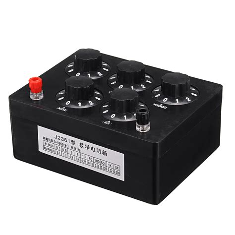 New 0 9999Ω Variable Resistor Substitution Box Ohm Adjustable Substitution Resistance Knob