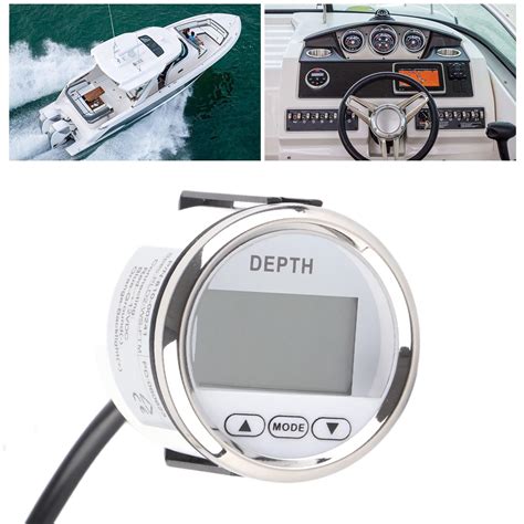 Depth Sounder For Boats Depth Sounder Dash Depth Finder Transducer With White Depth Sounder For Boats Depth Sounder Dash Depth Finder Transducer With White