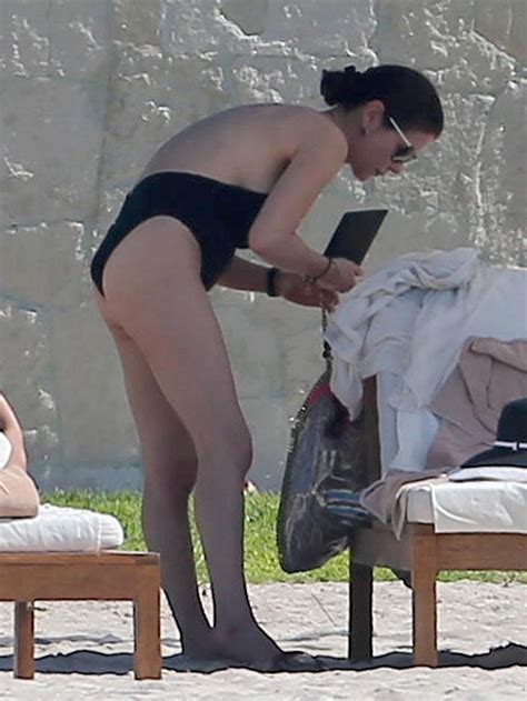 Catherine Zeta Jones Bares Her Butt And Cleavage In A Plunging Bikini