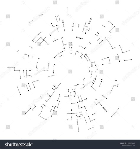 Connecting Lines Dots On White Background Stock Vector Royalty Free