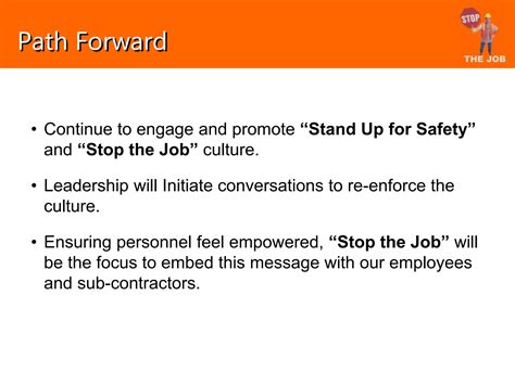 Stop Work Policy For All Staff Reference Ppt