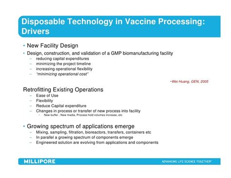 Use Of Single Use Technology In Aseptic Processing Of Technology