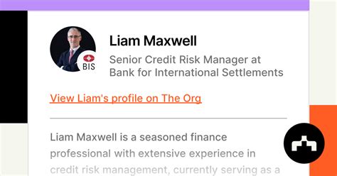 Liam Maxwell Senior Credit Risk Manager At Bank For International