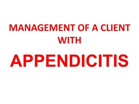 Appendicitis Pptx