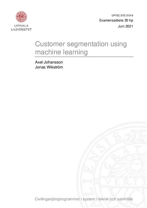 Pdf Customer Segmentation Using Machine Learning