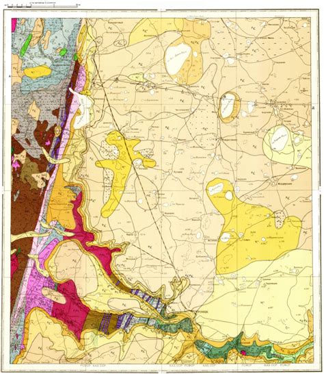 N 41 Xiv Геологическая карта СССР Геологическая карта дочетвертичных