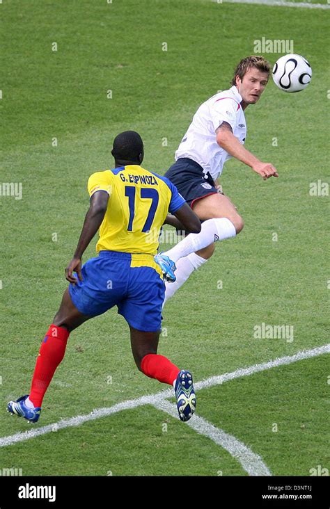 Ecuadorian Soccer Player Giovanny Espinoza L And Englands David