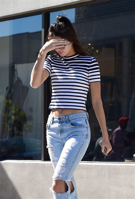 KENDALL JENNER In Ripped Jeans Out In West Hollywood HawtCelebs