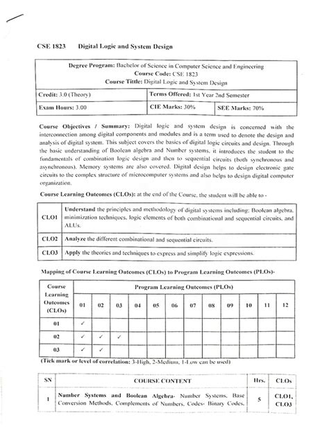 Digital Logic System Pdf