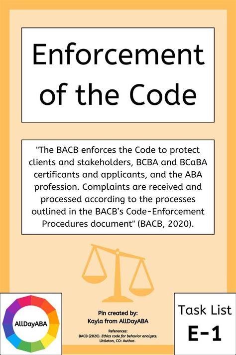 Enforcement Of The Code Ethics Code Introduction Section E 1 Law