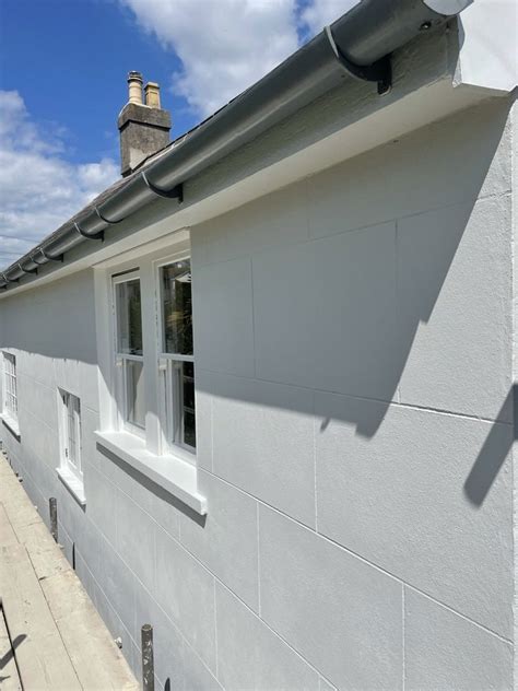 The Lawn External Lime Render Ashlar Finish — Zmw Lime Plastering