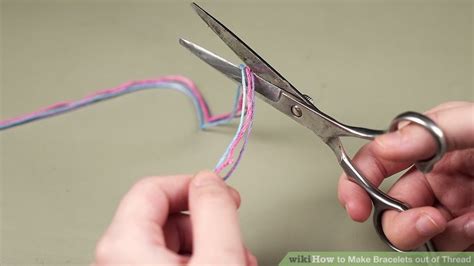 3 Ways To Make Bracelets Out Of Thread Wikihow