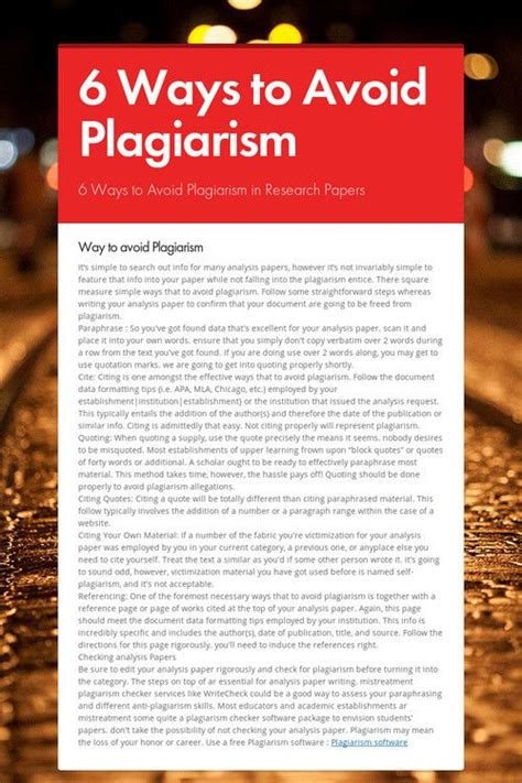 Ways To Avoid Plagiarism Plagiarism Good Sentences Essay Writing