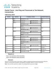 Testing Network Connectivity Ping And Traceroute Guide Course Hero