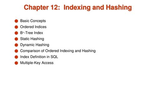 PPT - Database Indexing & Hashing: Concepts & Comparison PowerPoint Presentation - ID:9498443