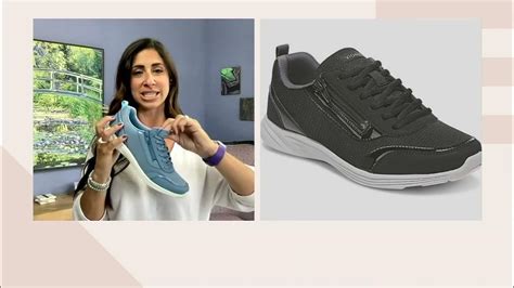 Vionic Lace Up Sneakers With Zipper Detail Cassis On Qvc Youtube