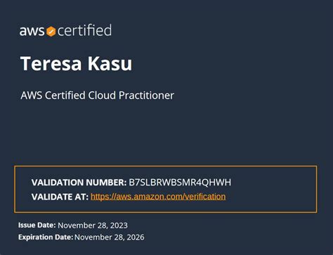 Kasu Teresa On Linkedin Awscloudpractitioner Aws Cloudcomputing