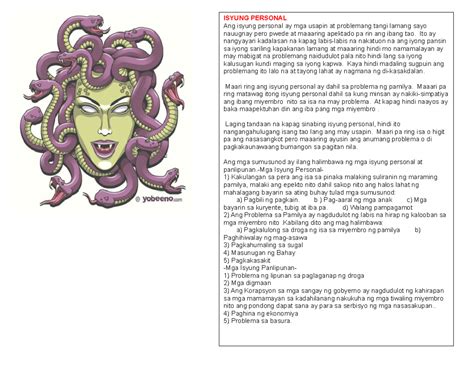 Medussa Head And Isyung Personal Isyung Personal Ang Isyung Personal