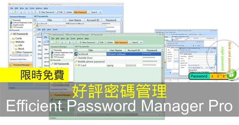 電腦手機可同步 好評密碼管理《efficient Password Manager Pro》限免 流動日報