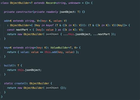 The Builder Pattern With Typescript Using Advanced Types By Chris Barbour Hexlabs