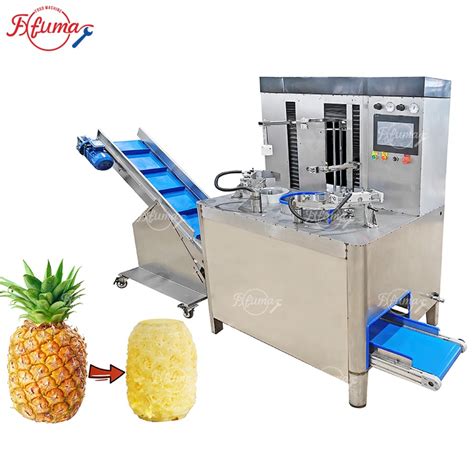 Automatic Pineapple Vegetable Fruit Melon Peeling Coring Separating Machine From China