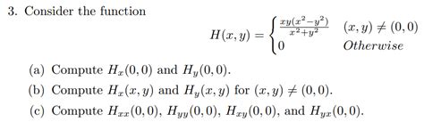 Solved 3 Consider The Function Chegg Com