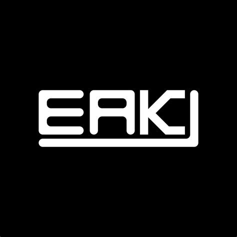 Eak Letter Logo Creative Design With Vector Graphic Eak Simple And