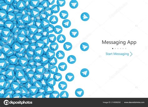 Vector Messaging App UI Design Stock Vector Yamonstro 214599292