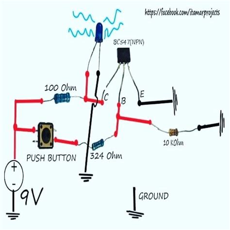 PNP TRANSISTOR AS A SWITCH Transistors Turn Ons Led Lights