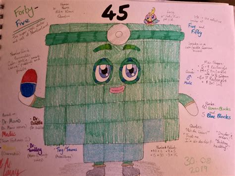 Numberblocks Ocs Forty Five 45 By Pinkstareevee16 On Deviantart