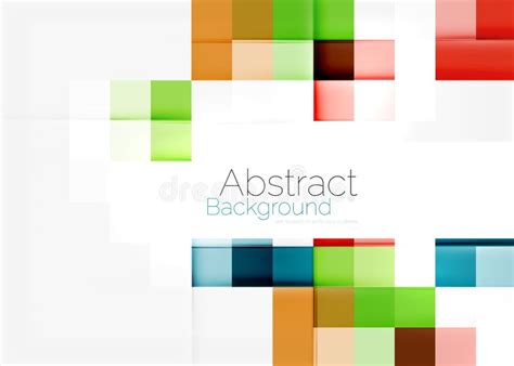 Square Shape Mosaic Pattern Design Universal Stock Vector